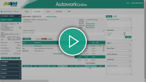 Garage management tutorial videos - Autowork Online